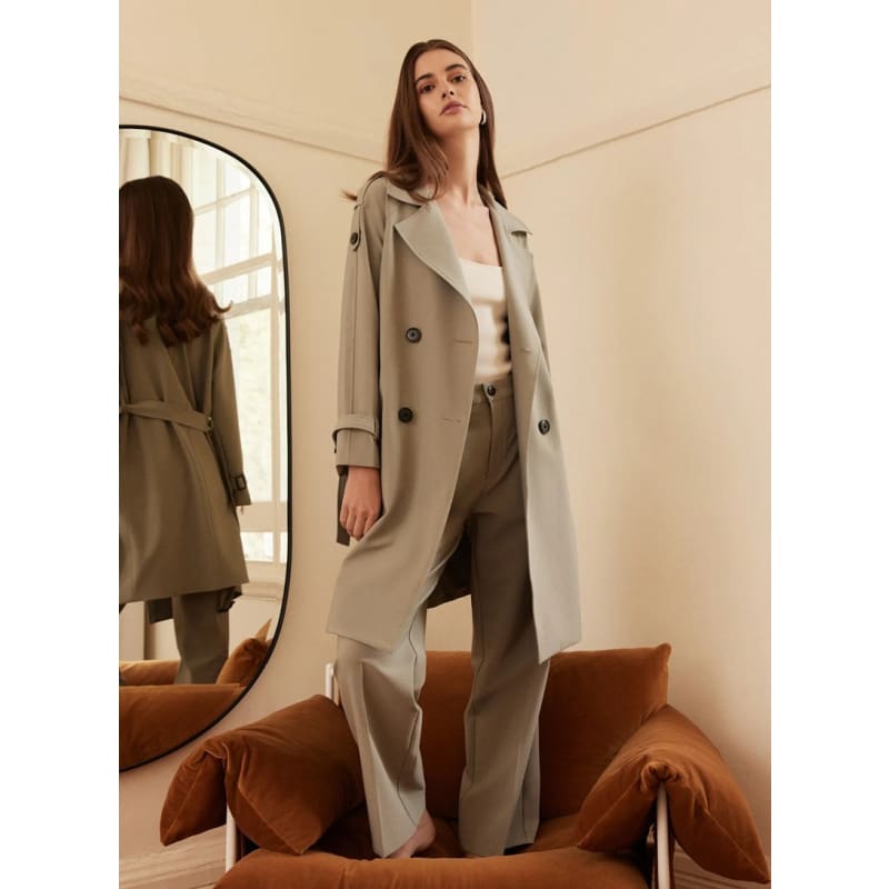 Chicago Trench Coat | Light Khaki – Florence & Marabel Collections