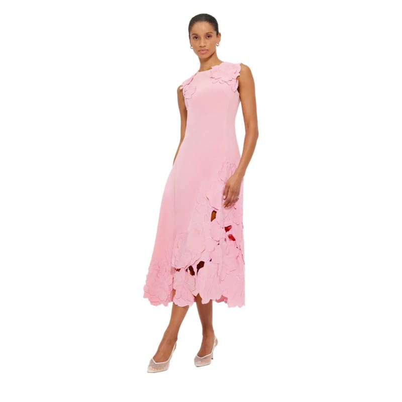 Cleo Applique Midi Dress | Flamingo – Florence & Marabel Collections