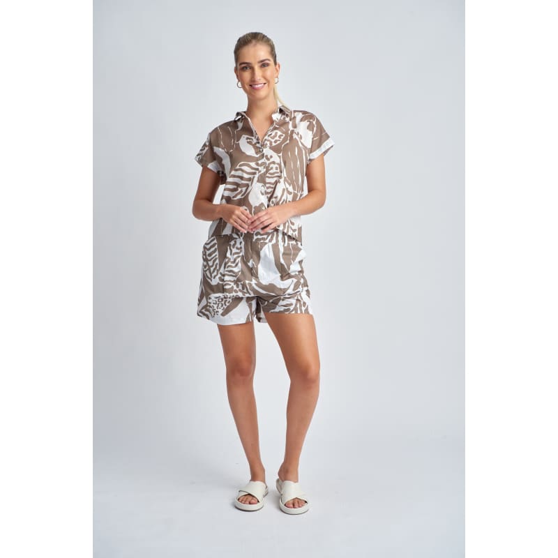 Flat Front Short | Twig Jungle Print – Florence & Marabel Collections