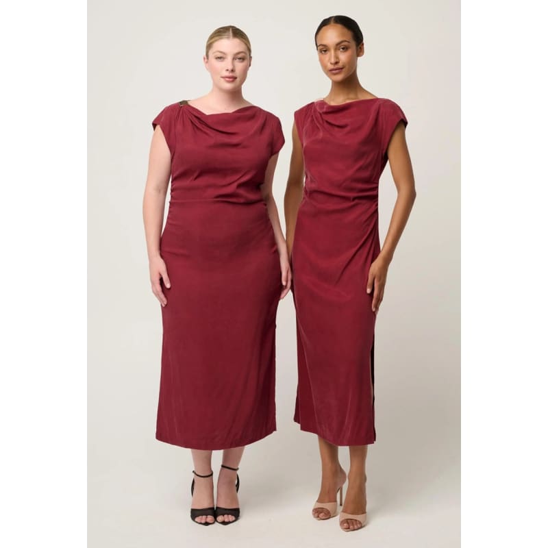 Monique Draped Neck Dress | Ruby – Florence & Marabel Collections