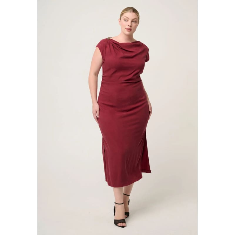 Monique Draped Neck Dress | Ruby – Florence & Marabel Collections