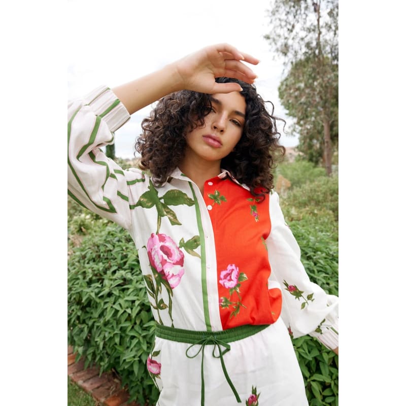 Rafferty Blouse | Ruby Antique Rose – Florence & Marabel Collections