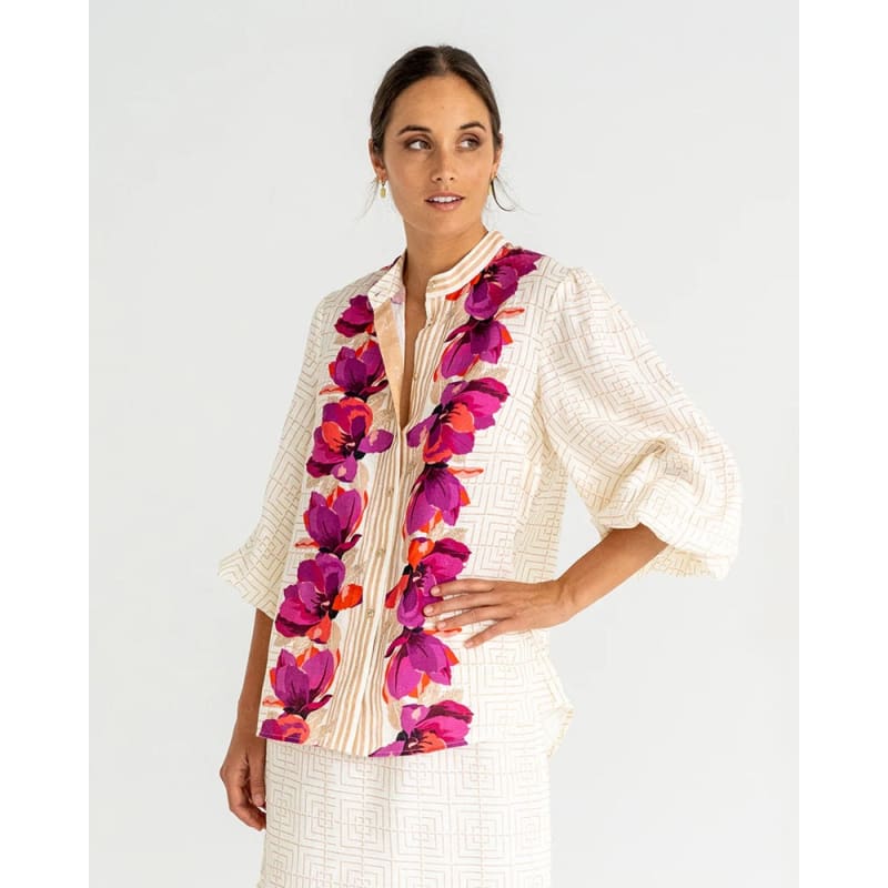 Rosa Blouse | Magnolia Print – Florence & Marabel Collections